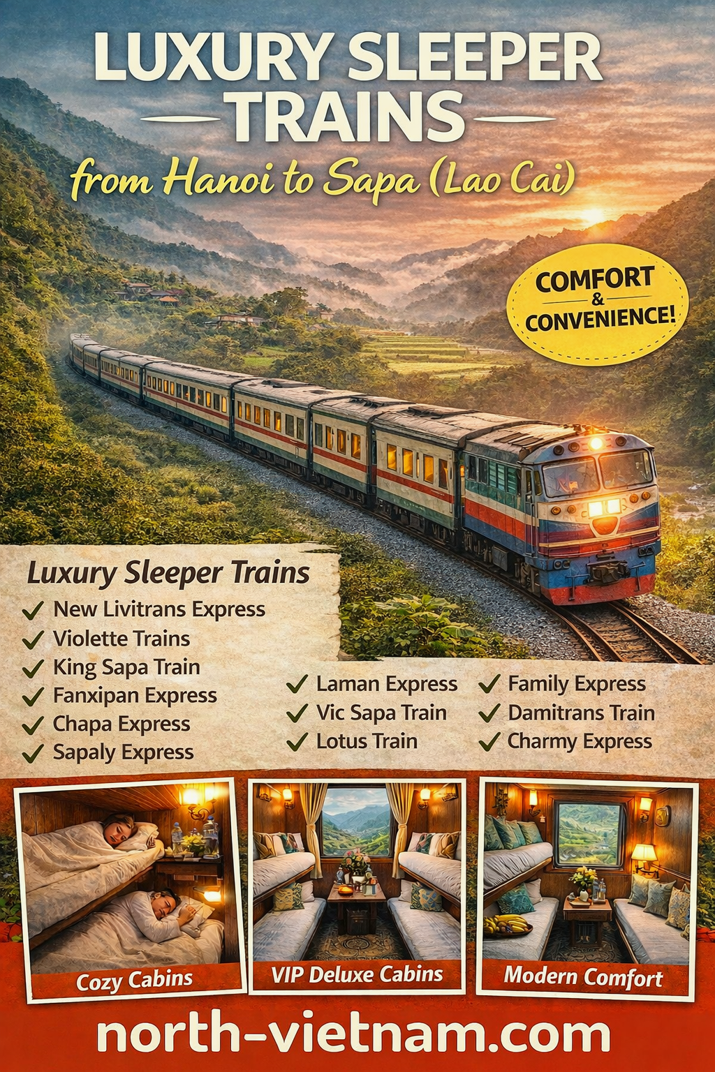 12 LUXURY TRAINS from Hanoi to Sapa ☀️ | 2026